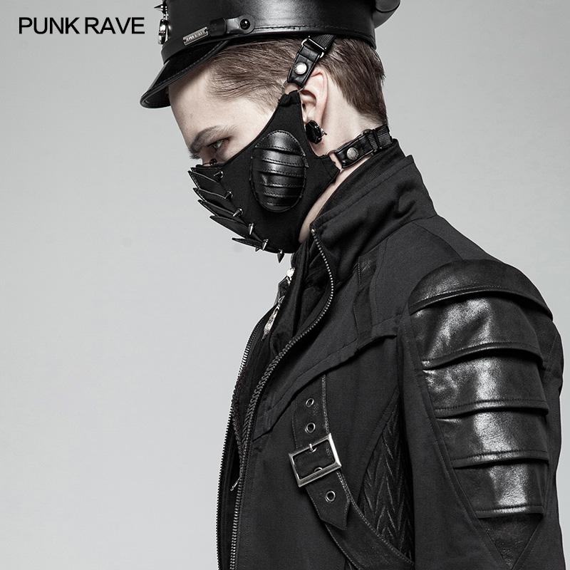 Punk Dark Mask For Male And Female With Studded Decoration– PUNK RAVE UK