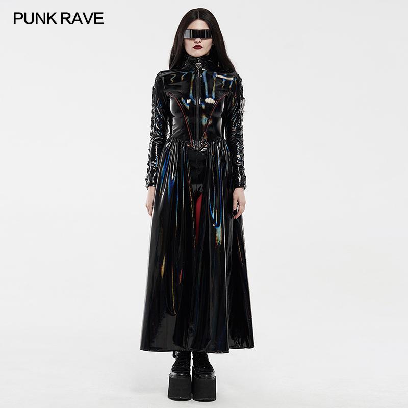 Cyber rococo laser long coat– PUNK RAVE UK